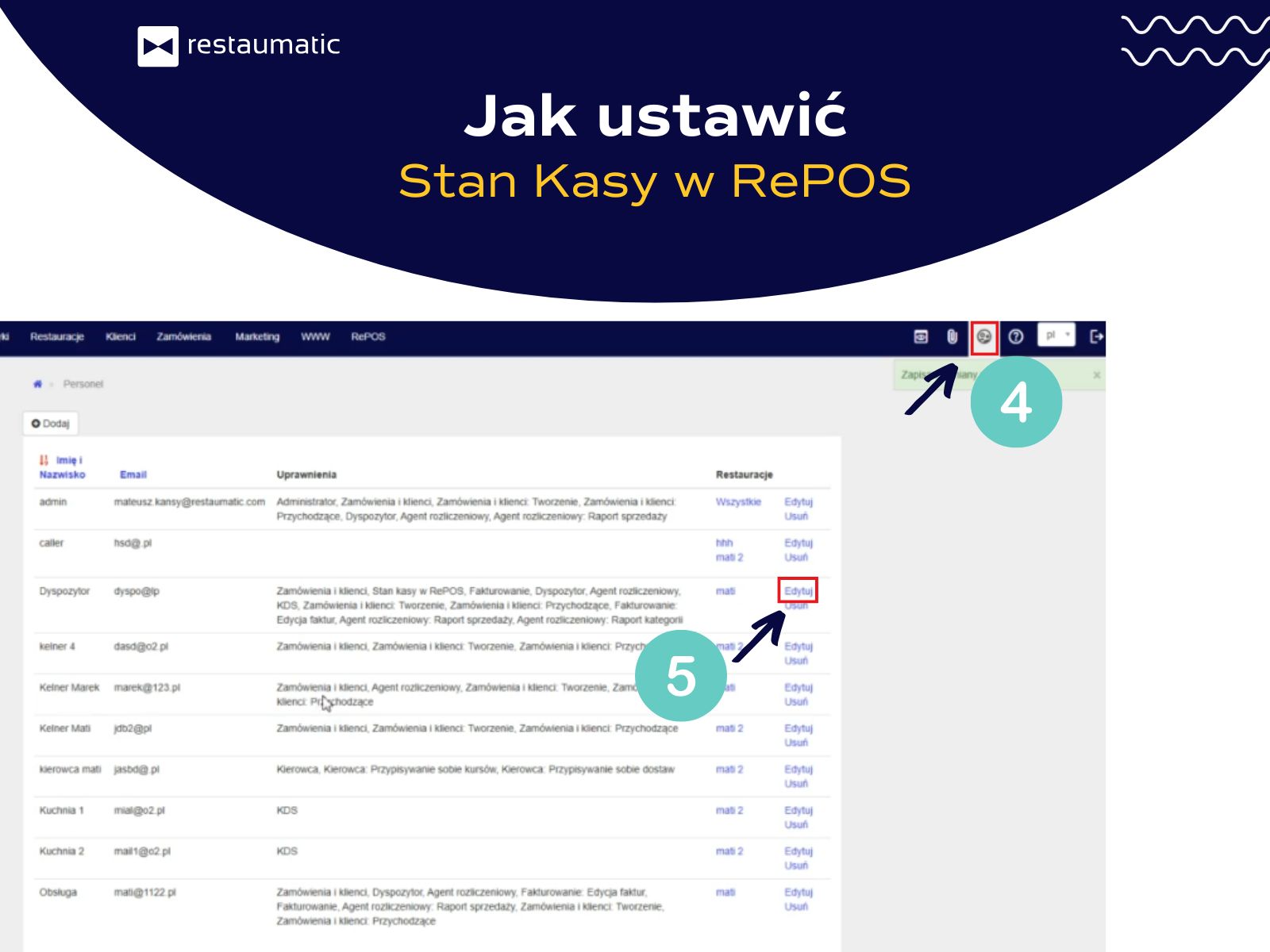 Nowości w produktach Restaumatic: Stan kasy w RePOS [premiera 26.05. ...